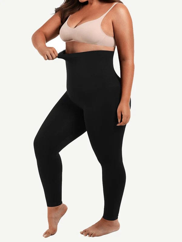 Seamless High Waist Belly Control Shaper Gym Leggings Curvypower Uk
