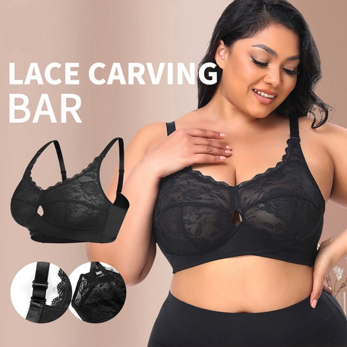 Womens Plus Size Non Wired Lace Bra Curvypower Uk