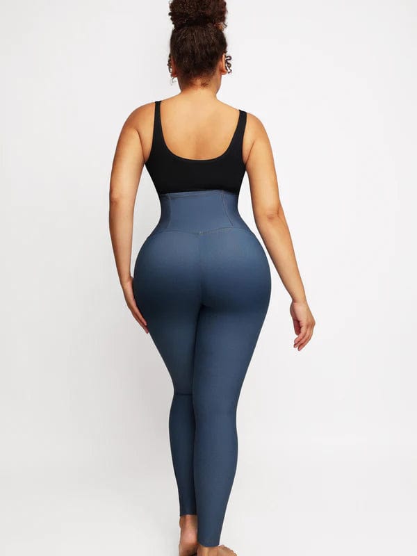 High Waist Denim Tummy Control Shaper Pants– CurvyPower | UK